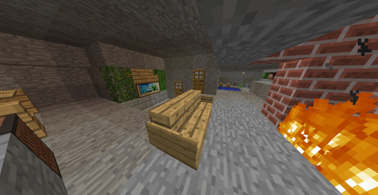 NICE indoor mountain mansion!!! Minecraft Map