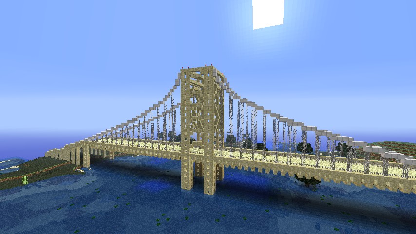 Sandstone bridge Minecraft Map