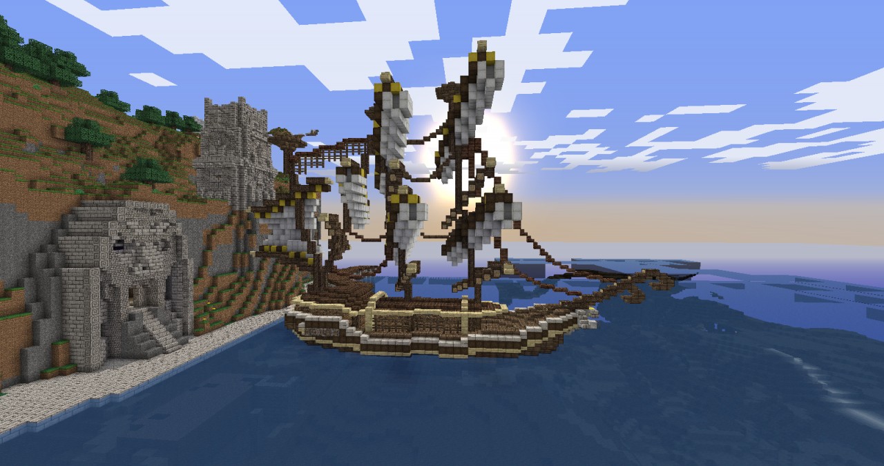 Dwarven Merchant Vessel Minecraft Map