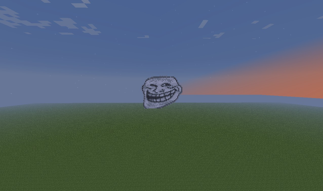 Troll Face (Griefer Face) Minecraft Map