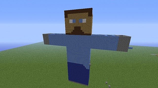 statue of steve in stone :D Minecraft Map