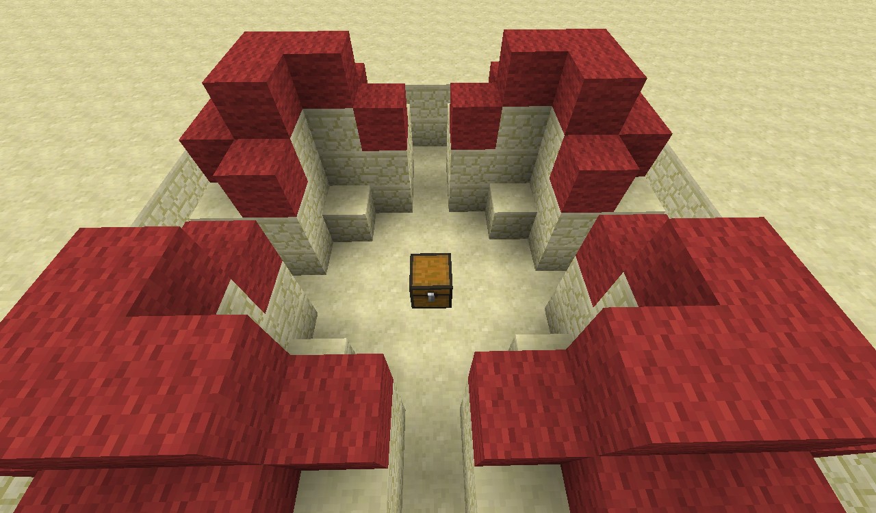 Clay Soldiers Arena! (Red vs Blue) --[Sandstone Biome]-- Minecraft Map