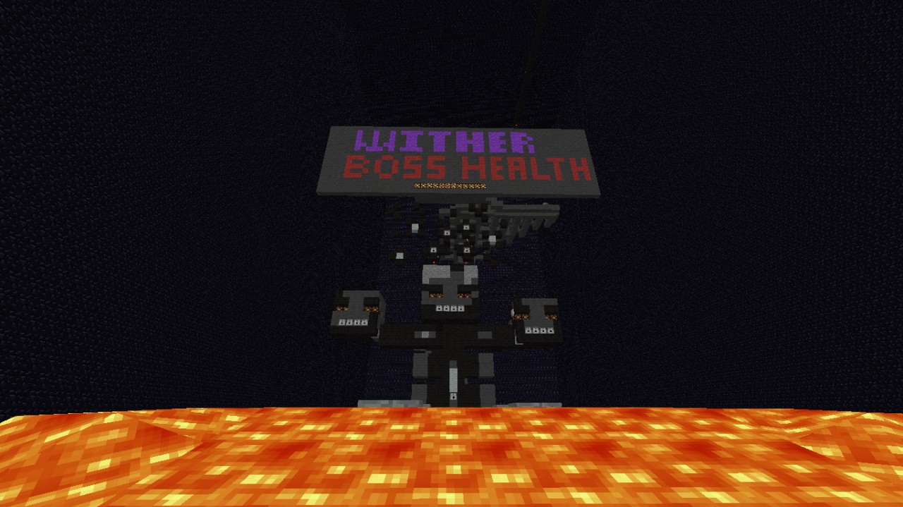 Wither boss battle Minecraft Map