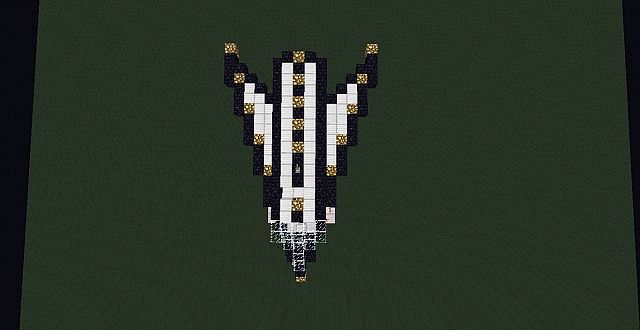 Cardinal Light Assault Ship with working machine gun Minecraft Map
