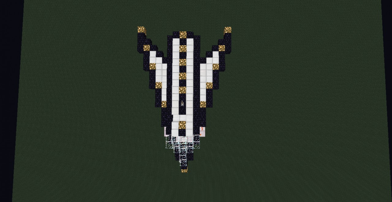 Cardinal Light Assault Ship with working machine gun Minecraft Map