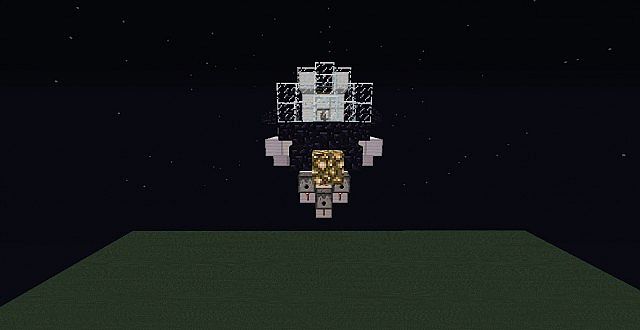 Cardinal Light Assault Ship with working machine gun Minecraft Map