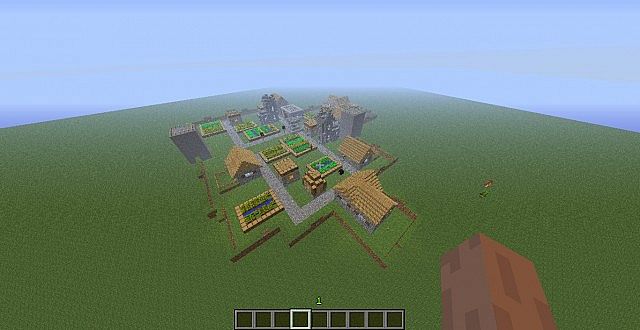 Defend the village Minecraft Map