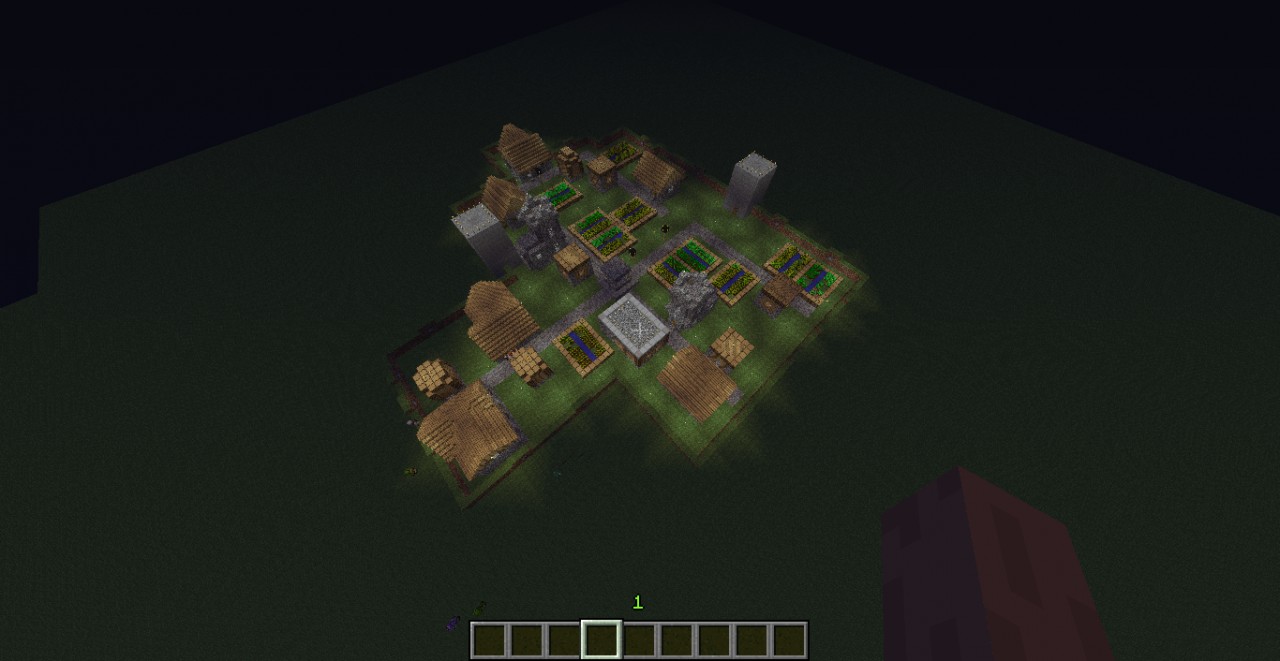Defend the village Minecraft Map