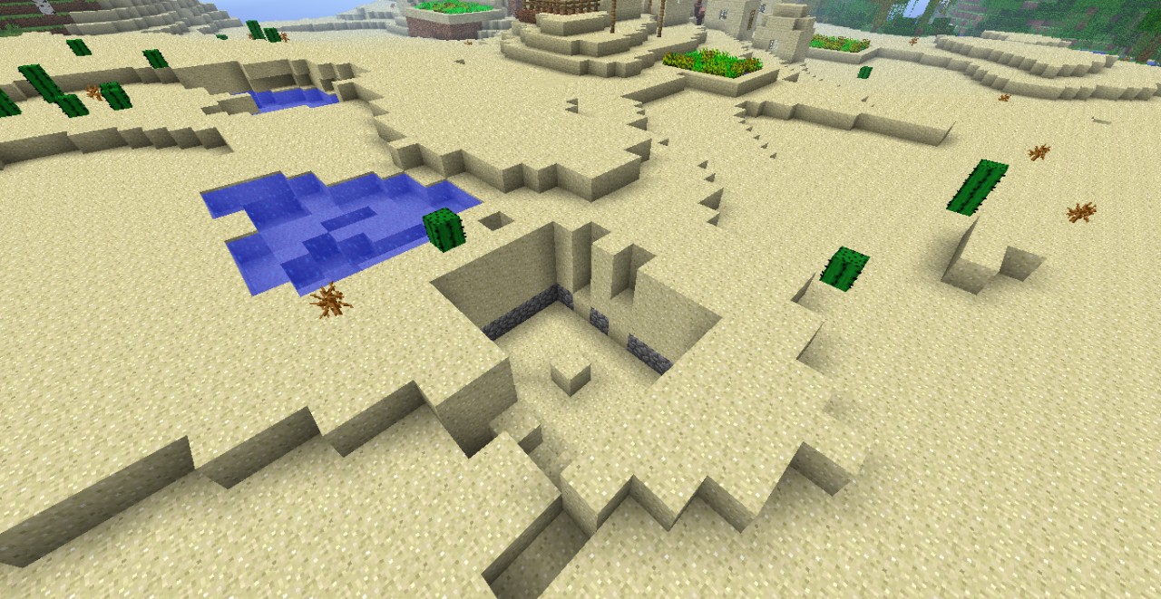 NPC Village, Pyramid, & Dungeon #2 Minecraft Map