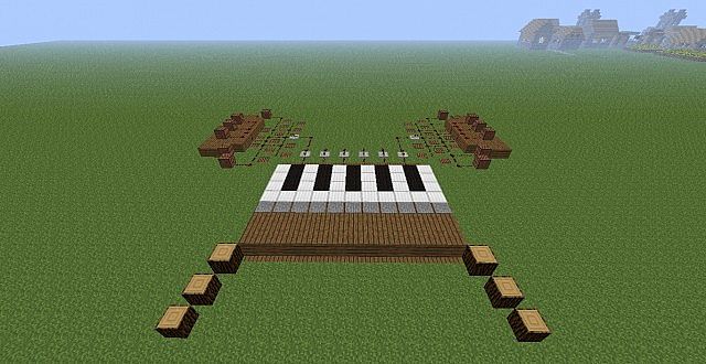 Awesome mini piano!still in making! Minecraft Map
