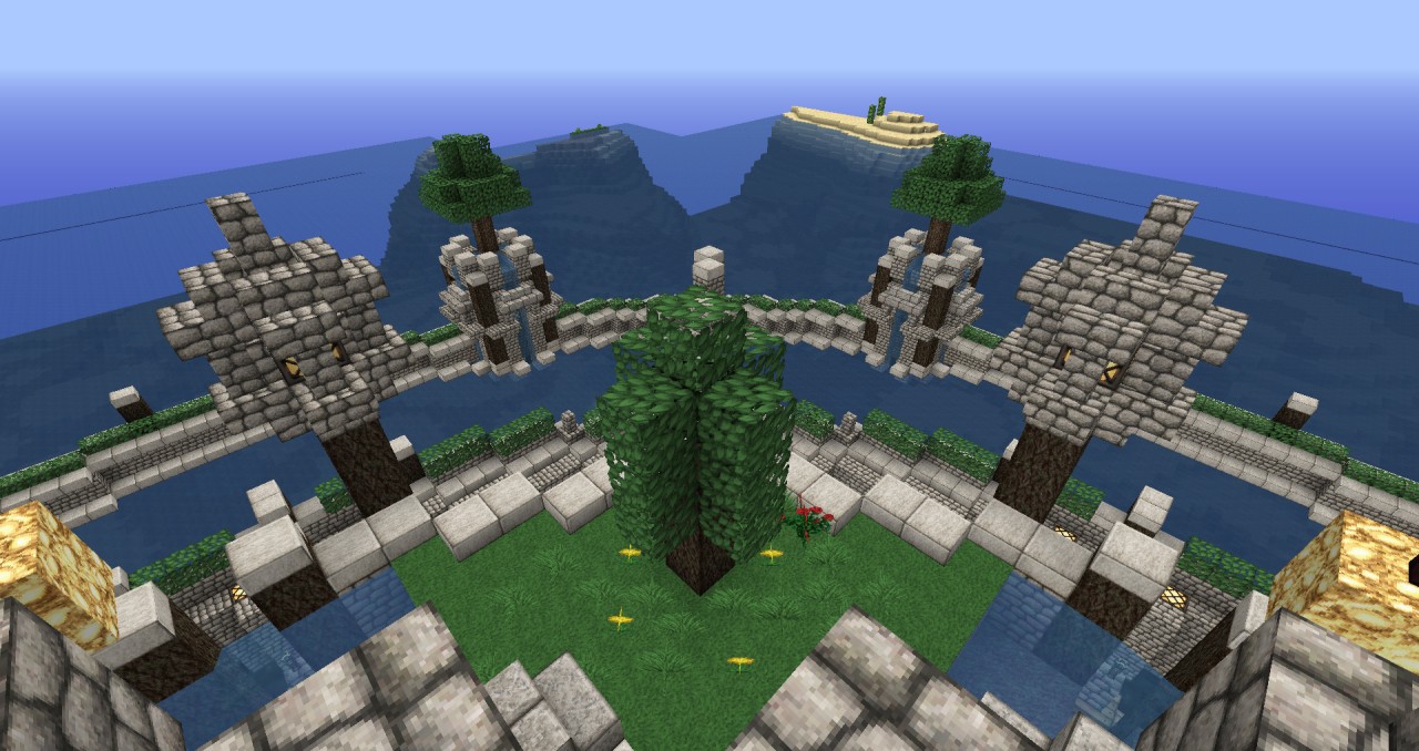Natural Temple In The Sea Minecraft Map