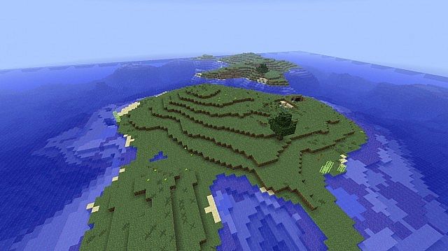 large survival island Minecraft Map