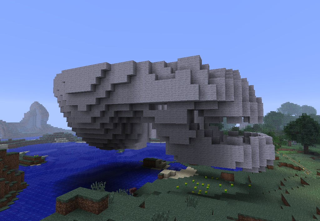 3D Skull Minecraft Map