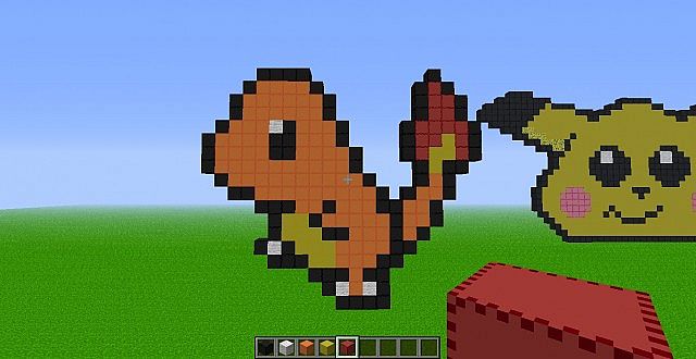 Pokemon Pixel Art Minecraft Map