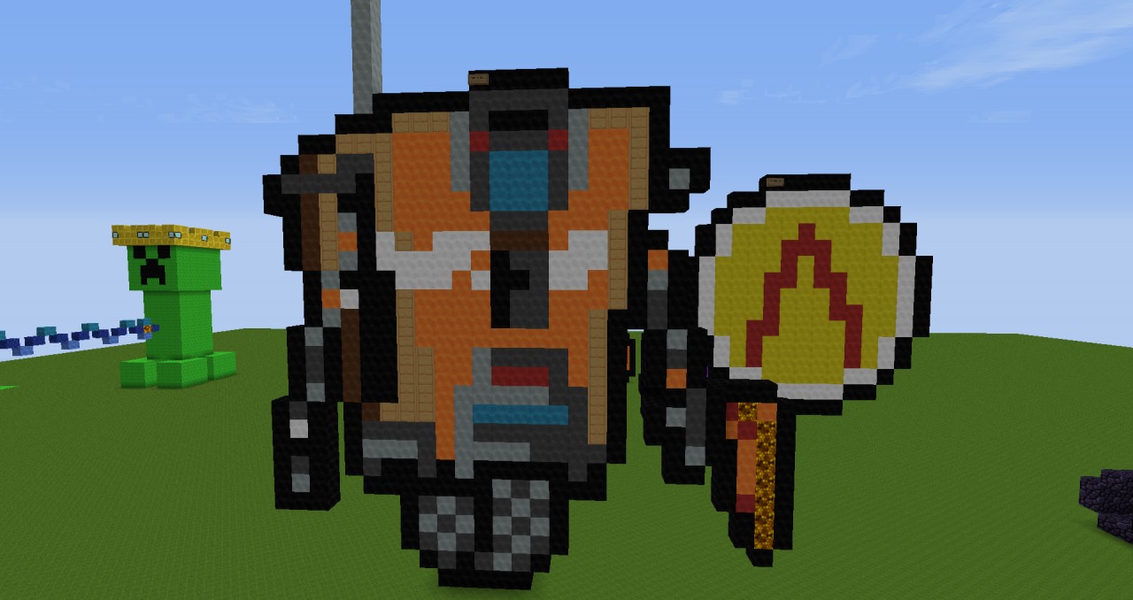 Borderlands 2 Pixel Art Minecraft Map