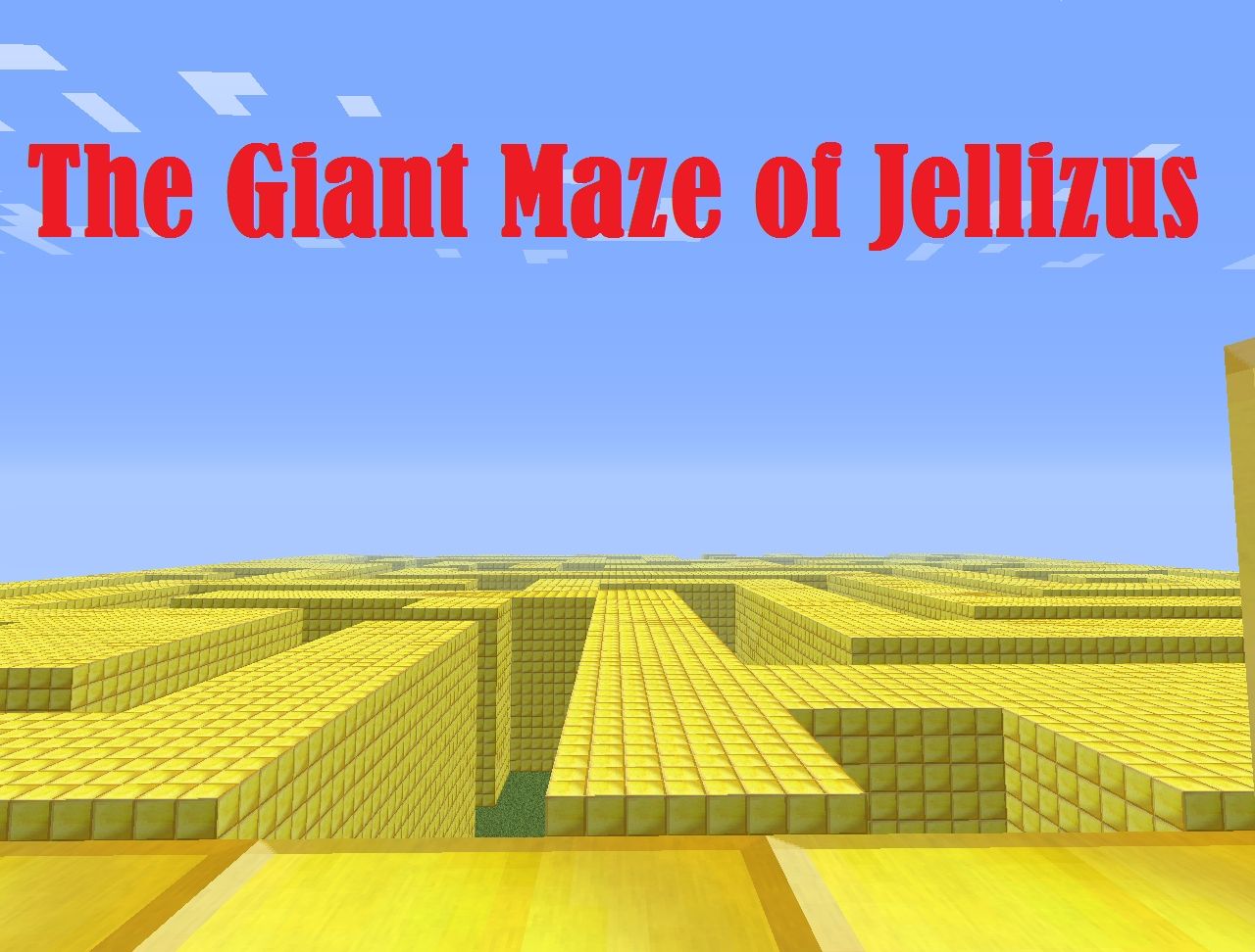 The GIANT Maze Of Jellizus Minecraft Map