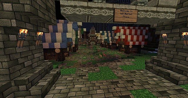 Medieval Market place Minecraft Map