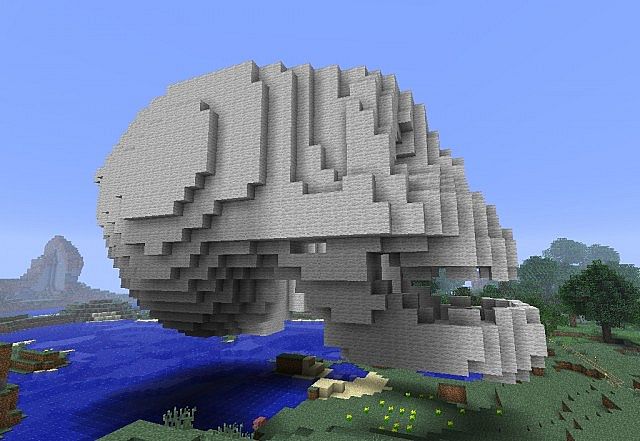 3D Skull Minecraft Map