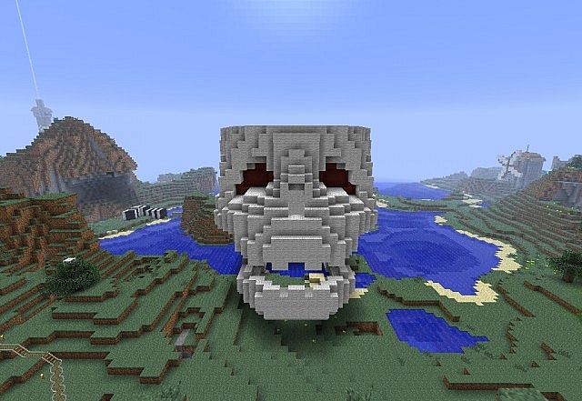 3D Skull Minecraft Map