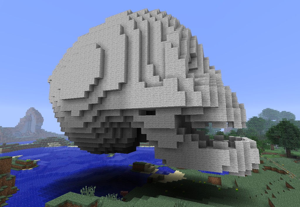 3D Skull Minecraft Map