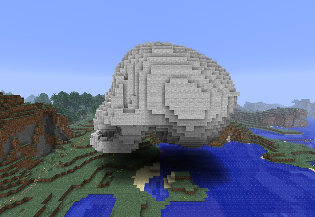 3D Skull Minecraft Map