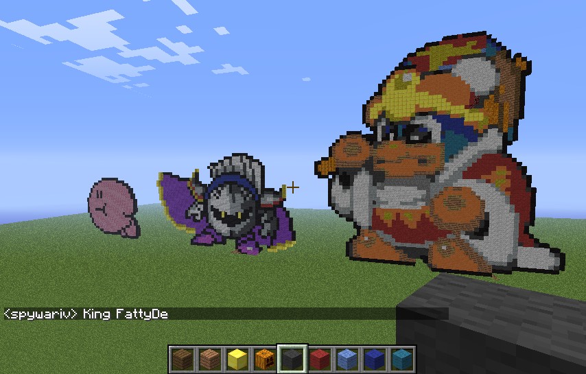 Kirby Pixel Art Minecraft Blog