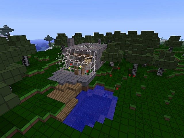 eco modern home Minecraft Map