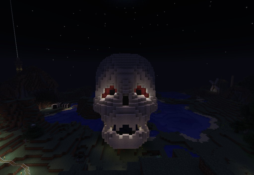 3D Skull Minecraft Map