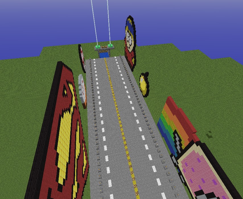 The walk of pixel art! Minecraft Map