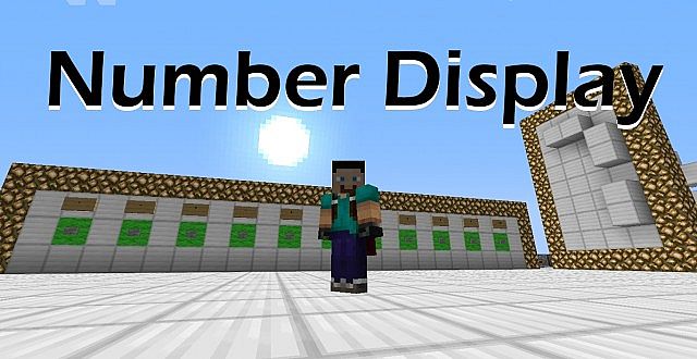 Number Display 1.4.2 Minecraft Map