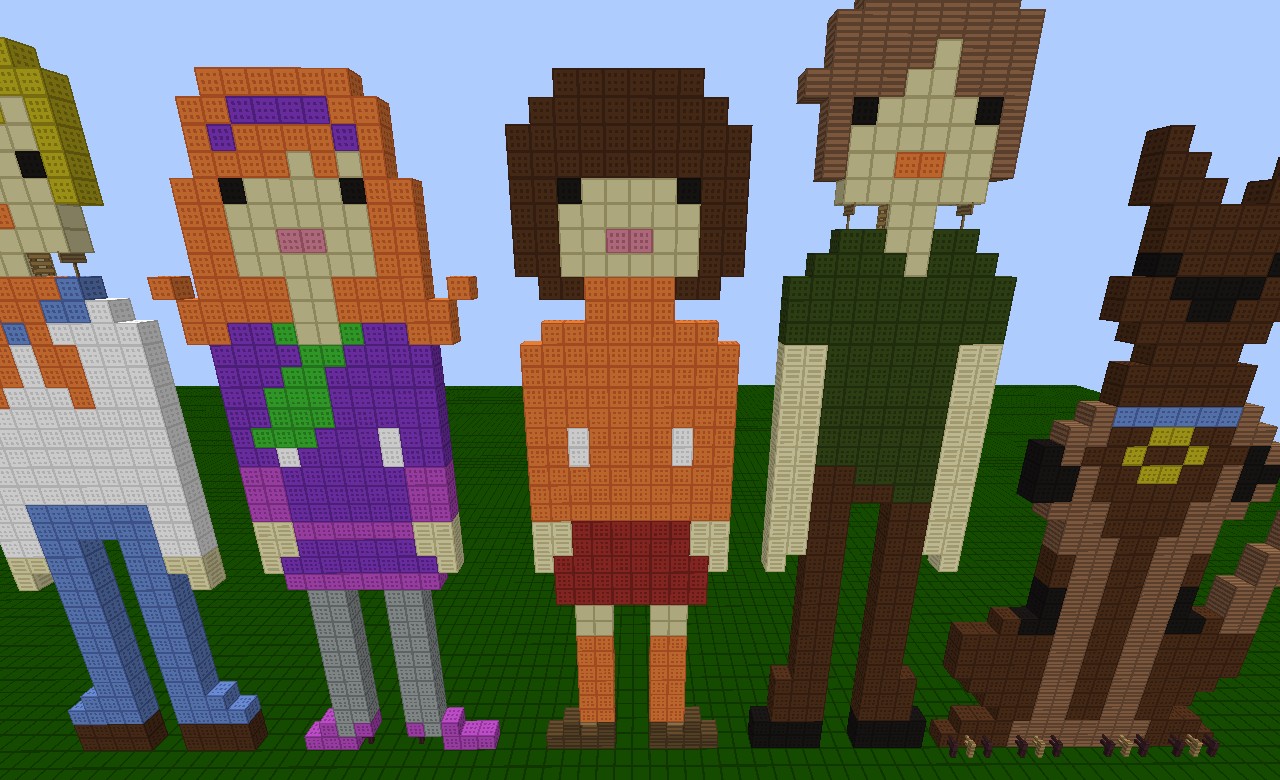 Scooby Doo and the Crew (Mystery Gang) Minecraft Map