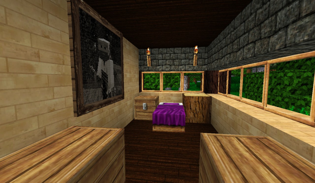 Small one-story house Minecraft Map