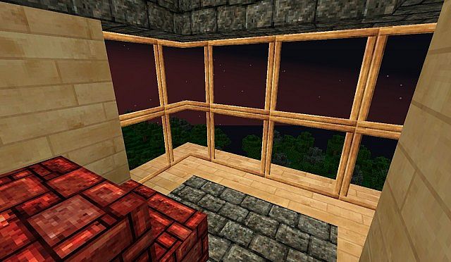 Two-story House on Mountainside Minecraft Map
