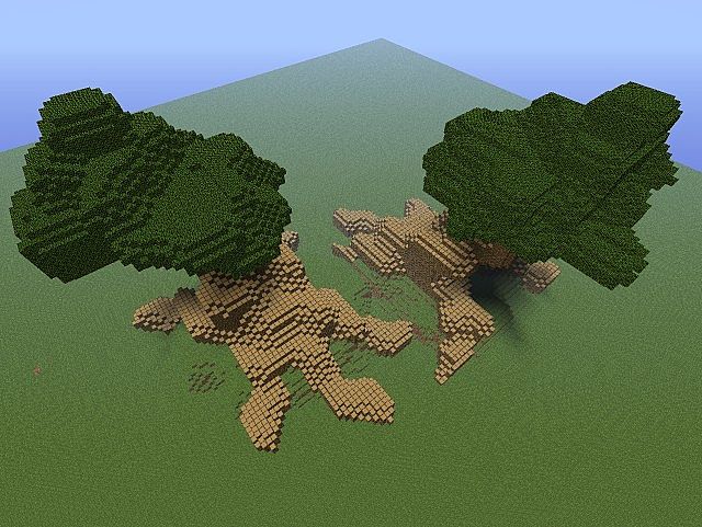 Two Giant Trees Minecraft Map