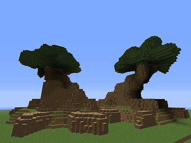Two Giant Trees Minecraft Map