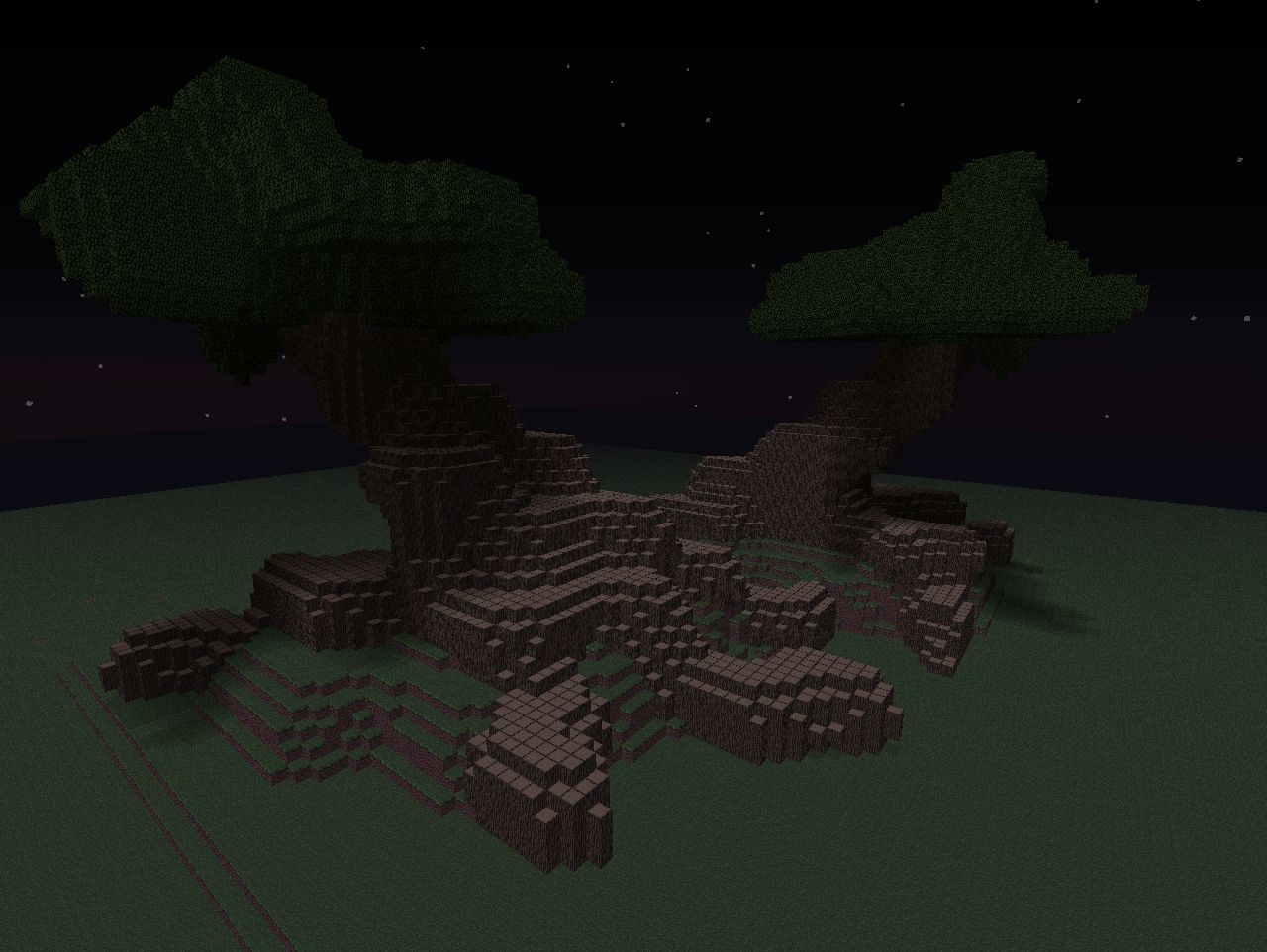 Two Giant Trees Minecraft Map