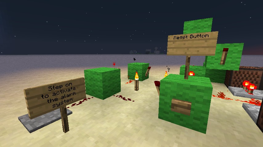 New design-Alarm System Minecraft Map