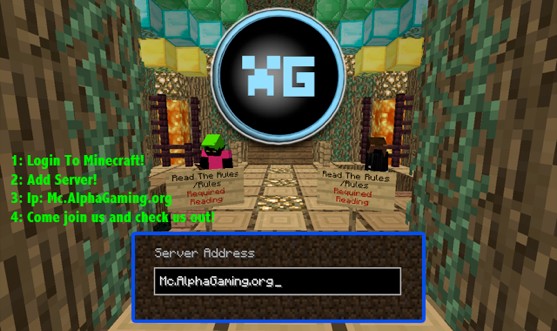 Alpha Gaming Towny | McMMO | LWC | Ranks | Votifer Minecraft Server