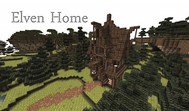 Elven Homes (Village of Renhylles) Minecraft Map