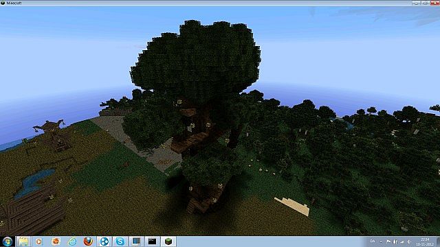 Elven Tree + Walkways + House Minecraft Map
