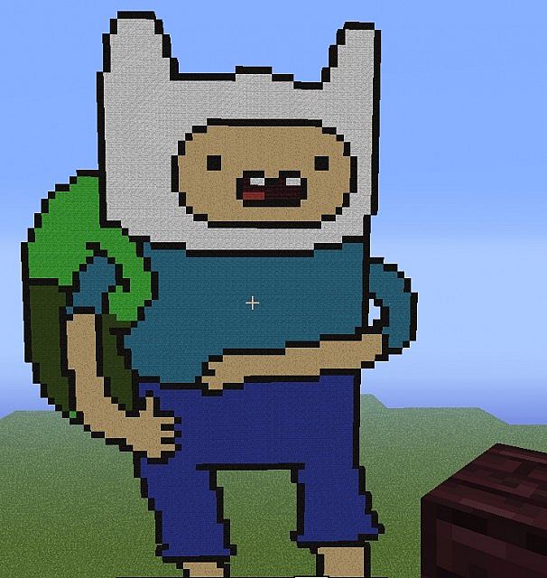 Finn from Adventure Time Minecraft Map