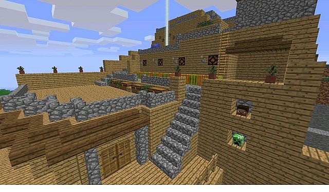 Mexican Mountain House Minecraft Map