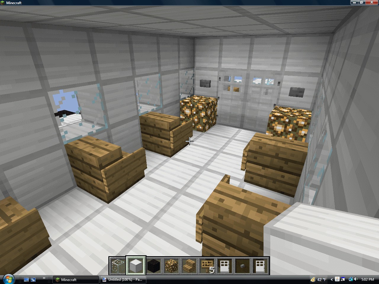 A Two Floor Passenger Air Plane Minecraft Map