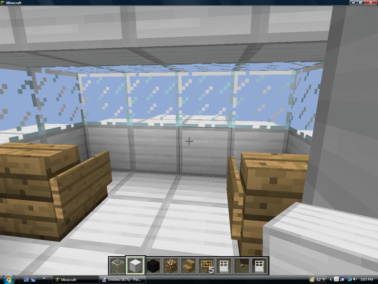 A Two Floor Passenger Air Plane Minecraft Map