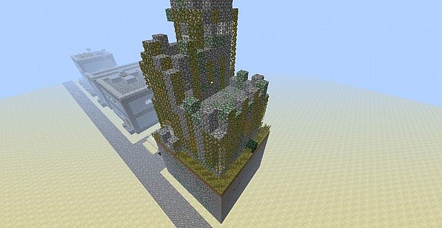 Dystopic Village Building Pack (29 buildings, 3 vehicles) Minecraft Map