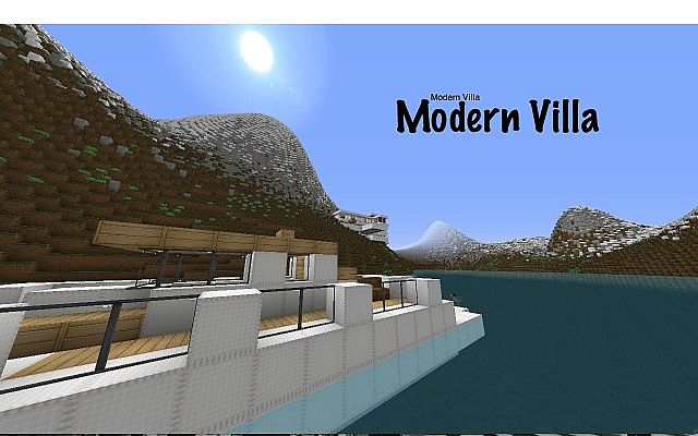 Modern Villa- Design Minecraft Map