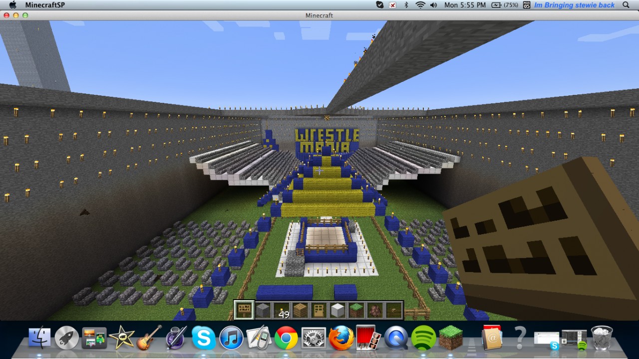 WWE WrestleMania 29 Custom Arena Minecraft Project
