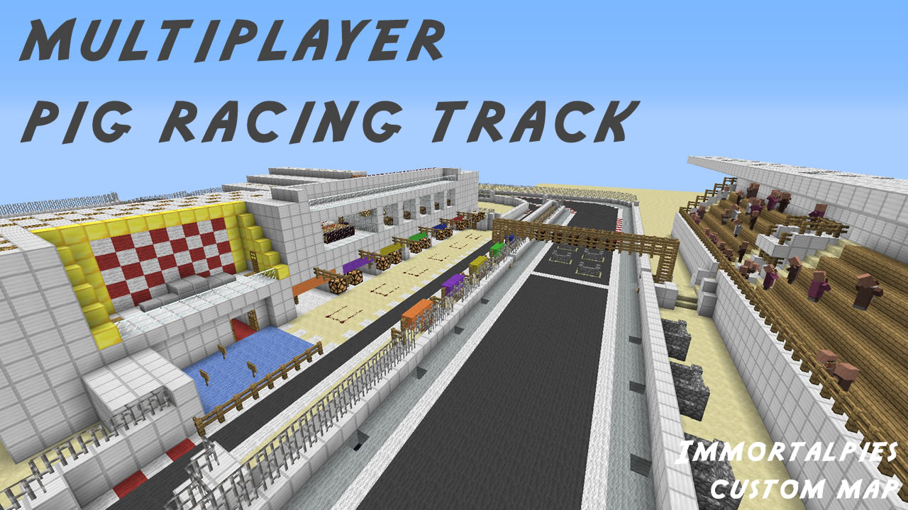 Multiplayer Pig Racing Track (1.4.5+) Minecraft Map