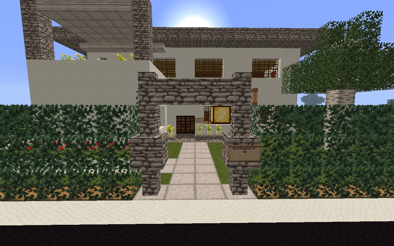 -Beautiful- Modern House V2 Minecraft Map
