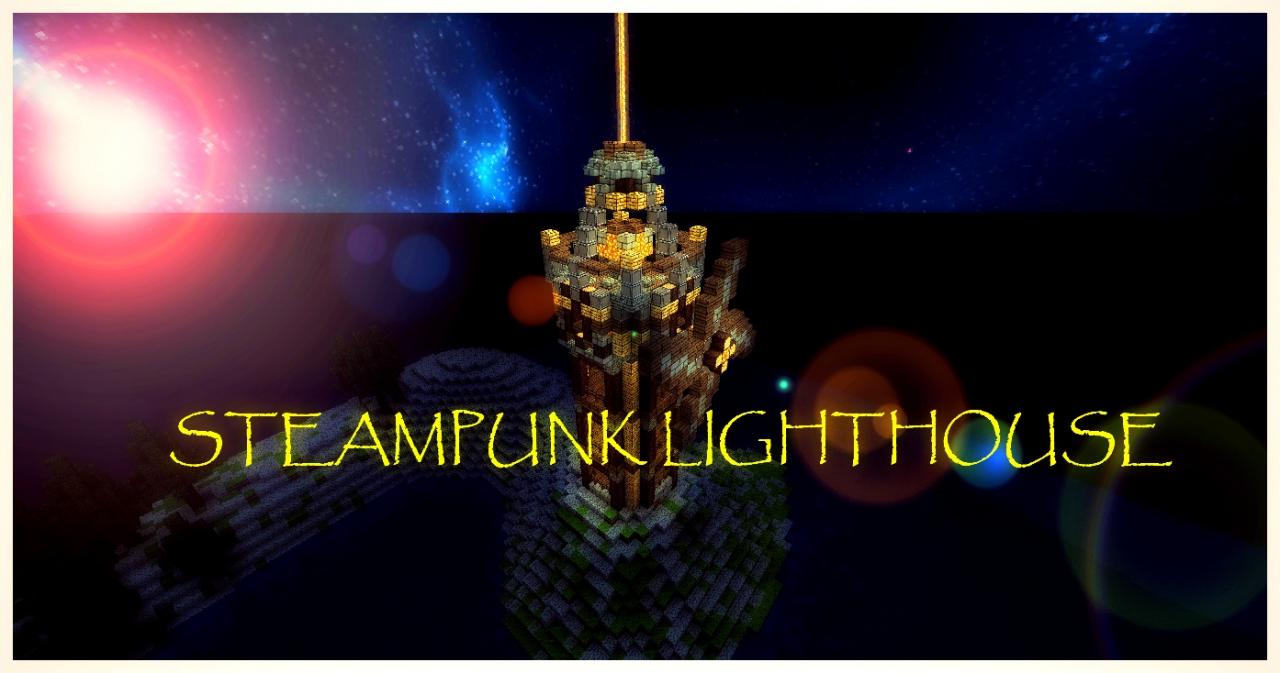A Steampunk Lighthouse~~[ sneak peek in upcoming project] Minecraft Map
